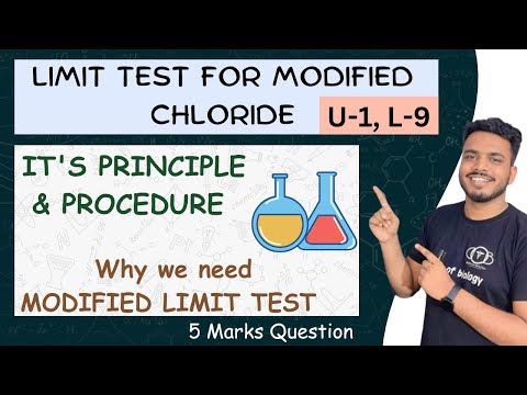 modified limit test for chloride || modified limit test || modified ...