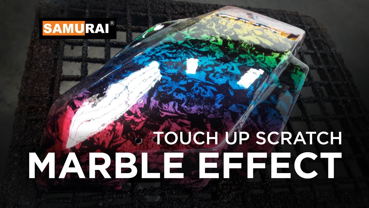 Touch Up Scratch With Marble Effect (Samurai Candy Color - Honda EX5 ...