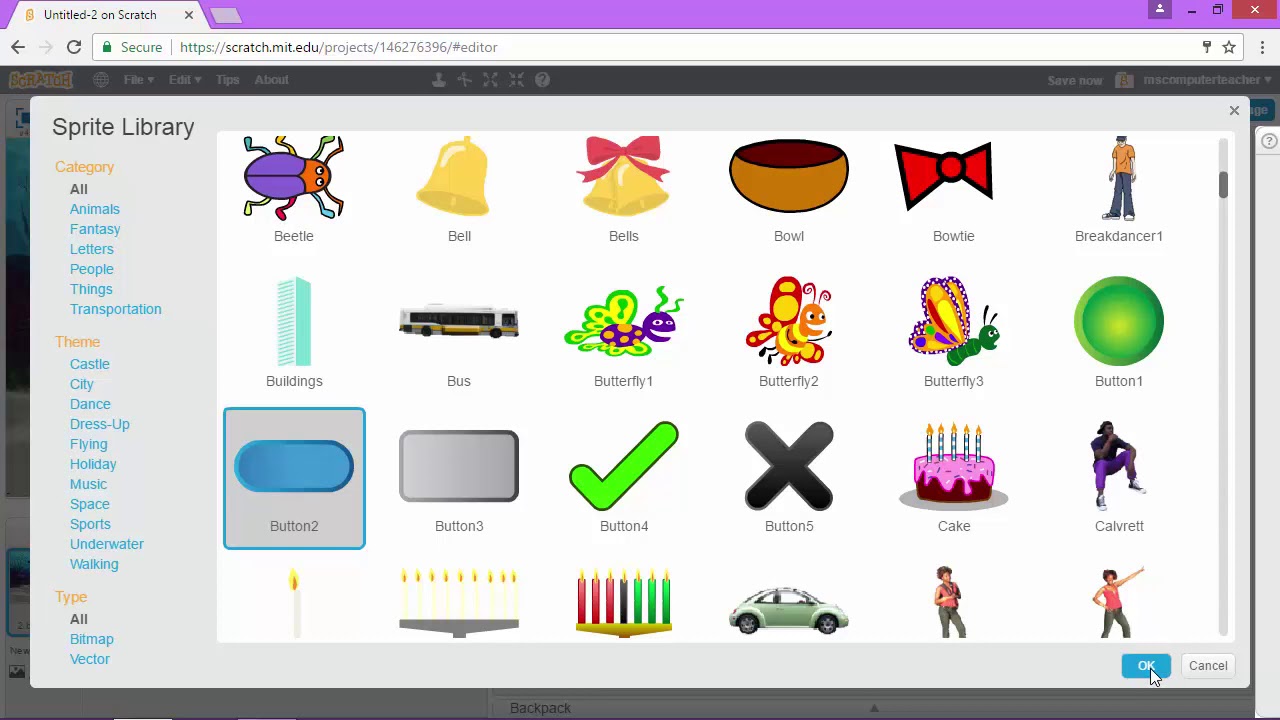 03 (of 17) - Create a Start Game Sprite (Code a Quiz Game in Scratch ...