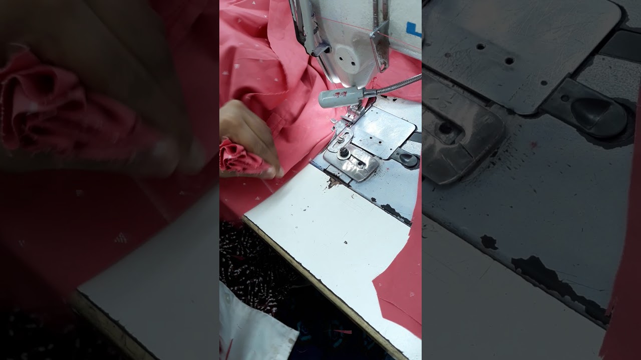 Non stop Shirt sleeve attach by using folder - YouTube