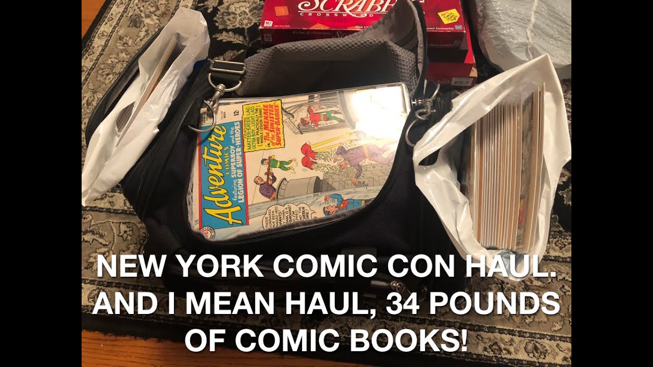 New York Comic Con Haul. I came home with a 34 pound bag of comics ...