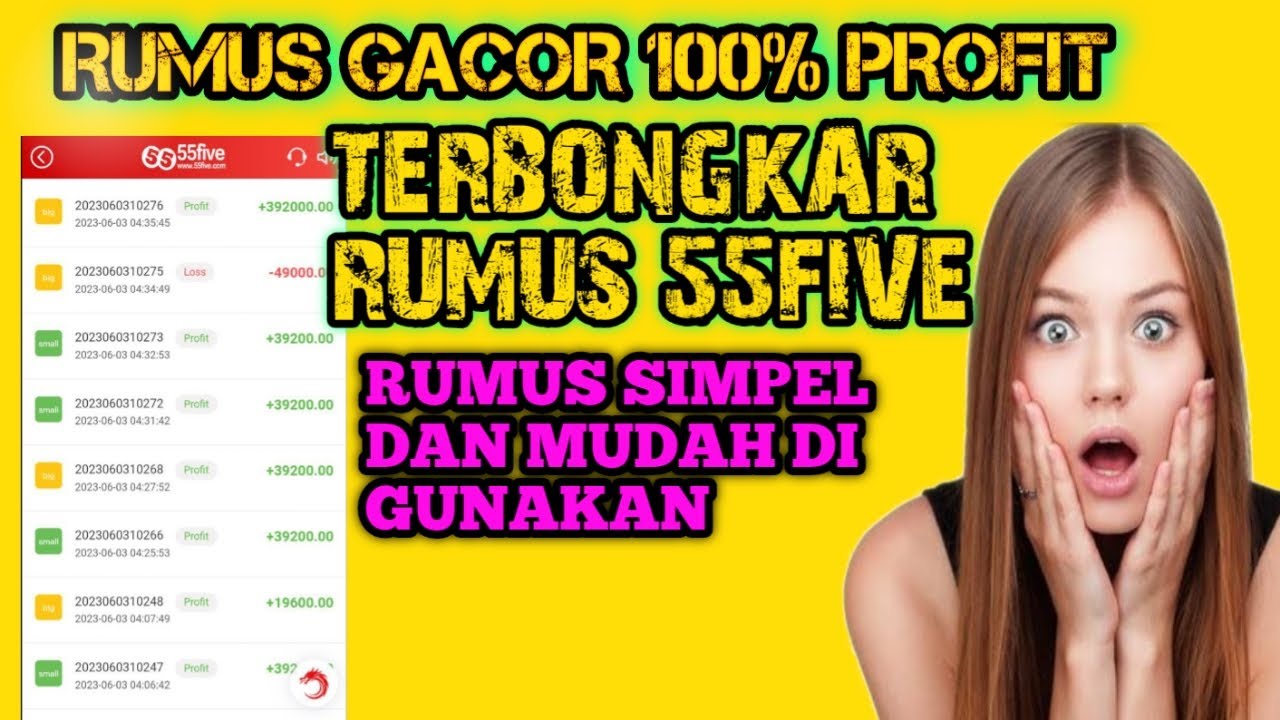 rumus anti rungkad di Jamin profit 100%|| yuk pake rumus gacor 55five ...