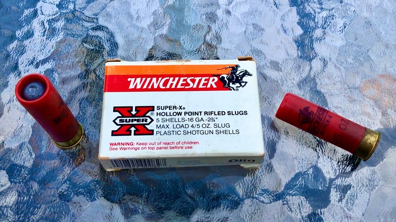 Vintage Winchester 16 Gauge 4/5 Ounce Rifled Slug - Breakdown - YouTube