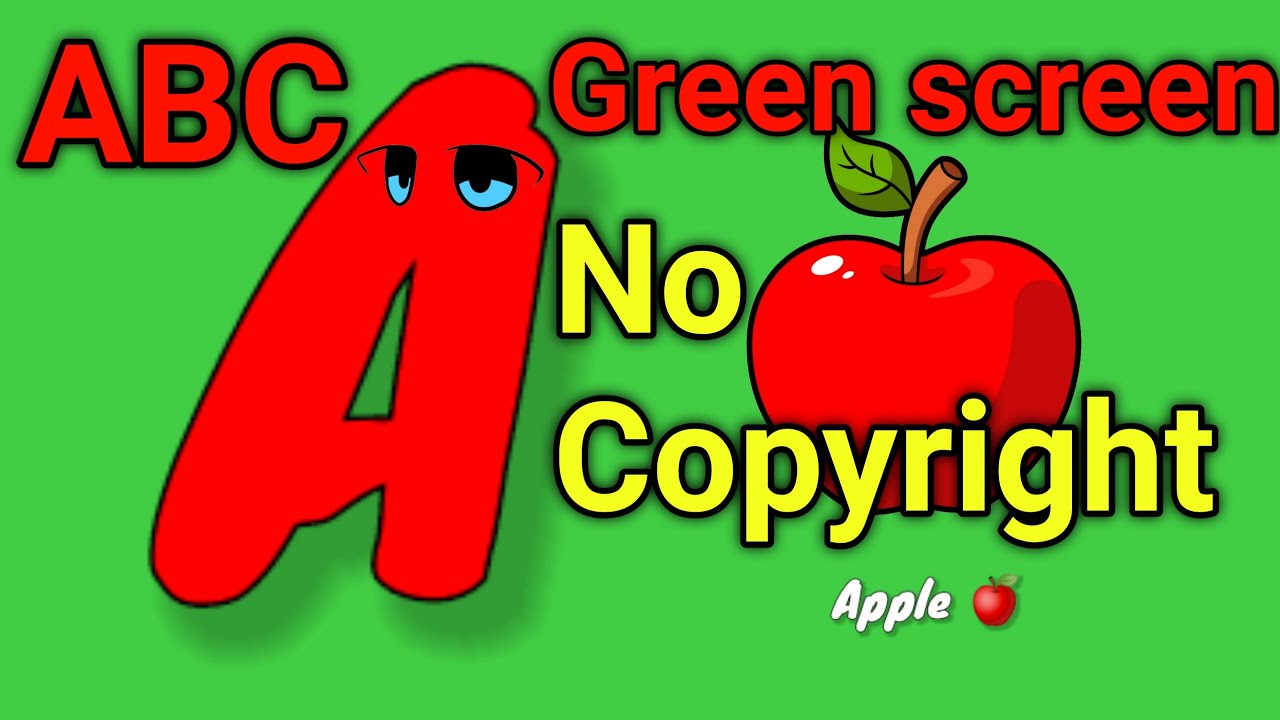 Green screen no copyright, Green screen Abcd video free use, No ...