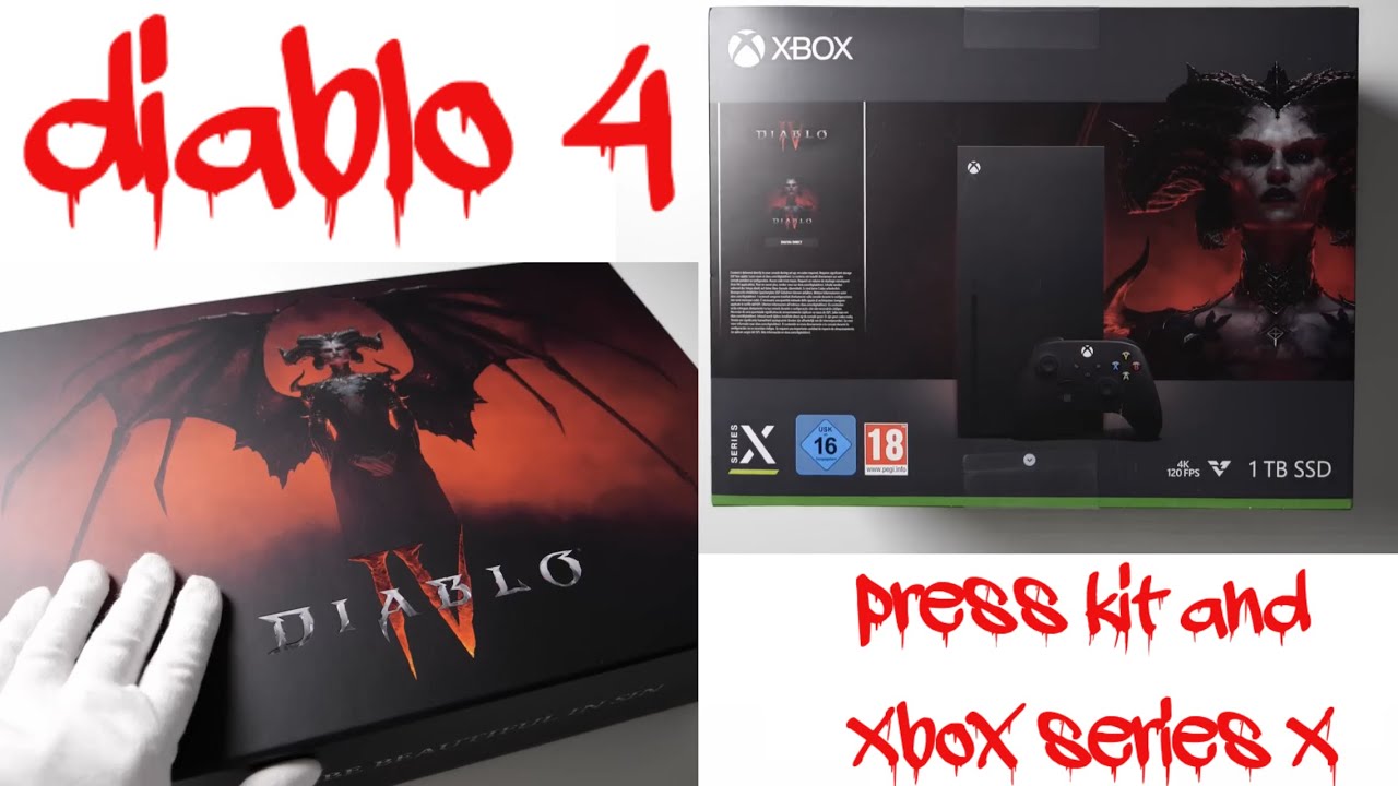 Diablo 4 press kit and Xbox series x unboxing - YouTube