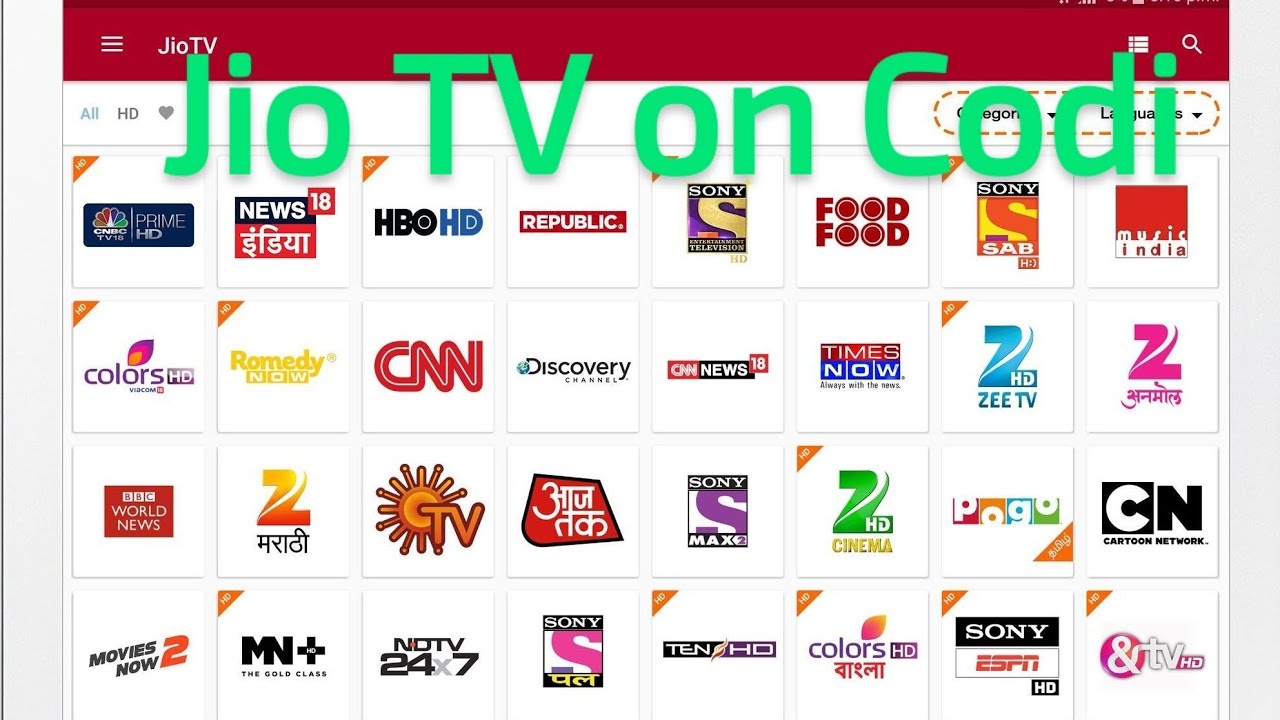 Jio tv on android tv #jiotv #codionjiotv #jiotvcodi - YouTube