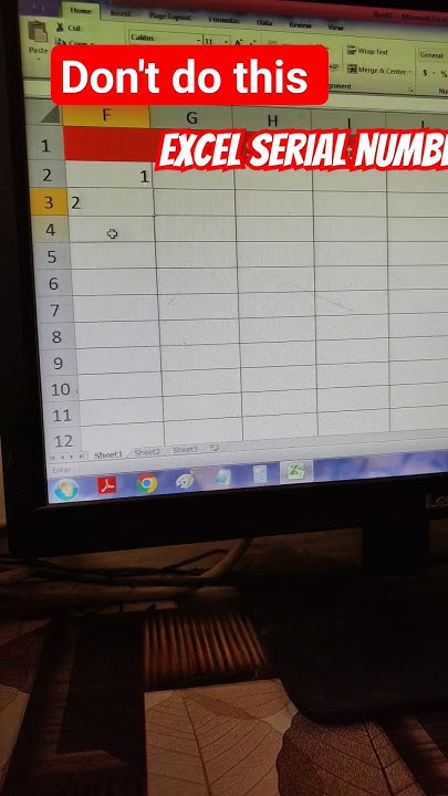 Excel serial number tricks #shorts #ytshorts #viral - YouTube