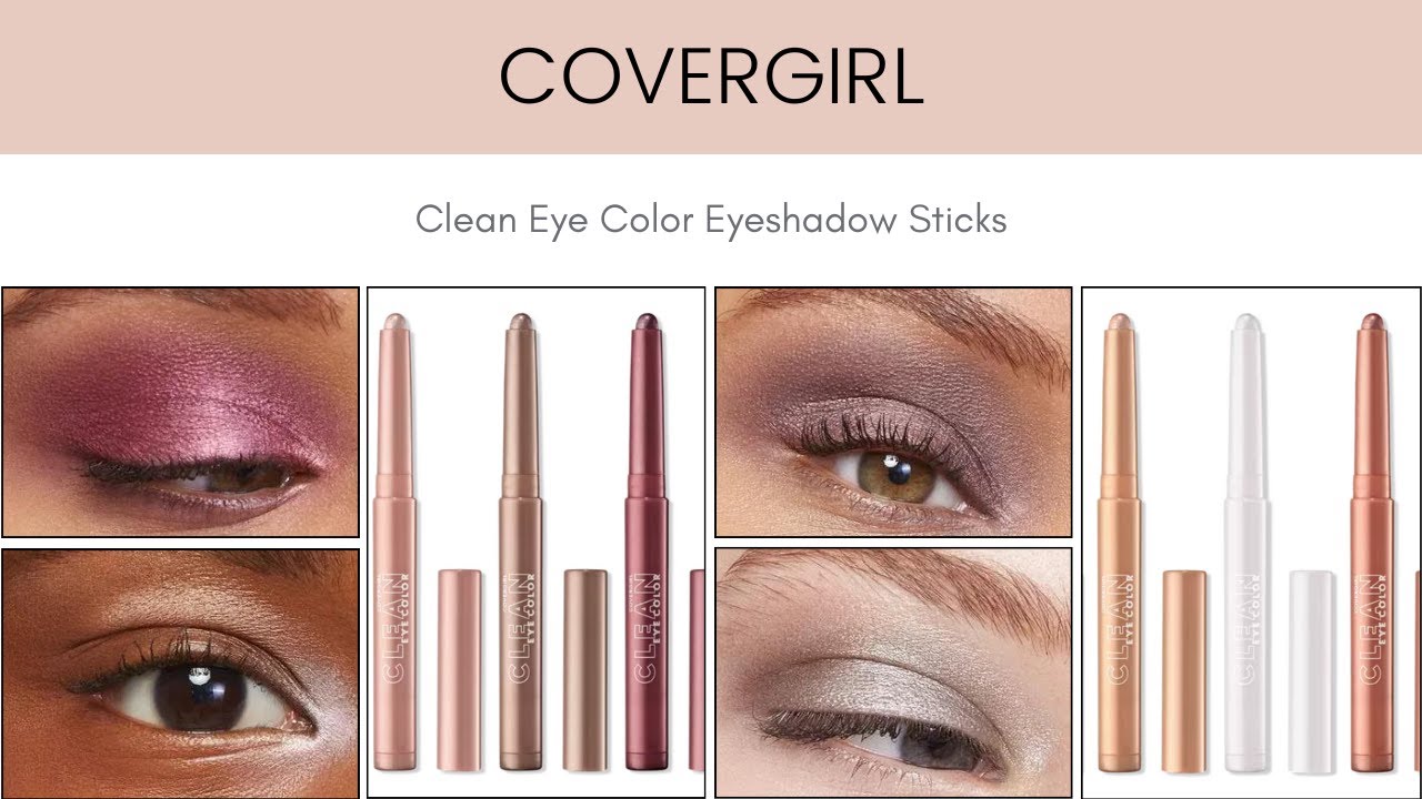 CoverGirl Clean Eye Color Eyeshadow Sticks - YouTube