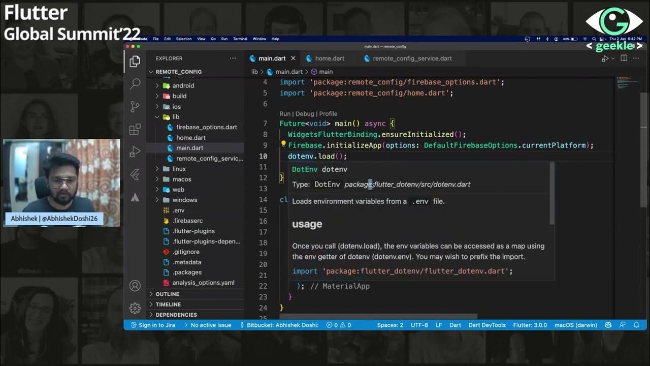 Flutter Global Summit | Abhishek Doshi - Staging or Production, same build w/Firebase Remote ...