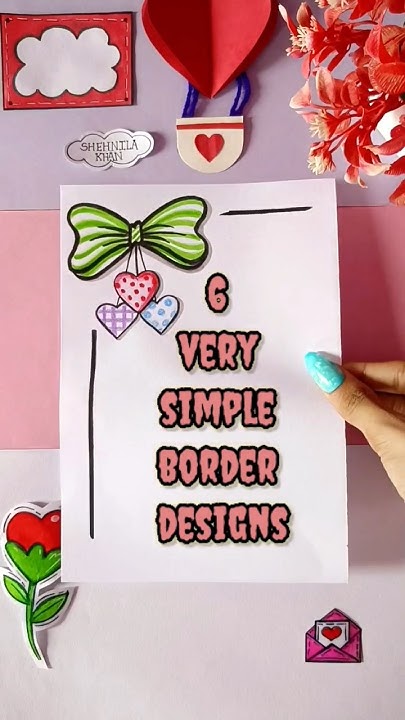 EASY BORDER DESIGNS/PROJECT WORK DESIGNS/CORNER AND SIDE BORDER DESIGN ...