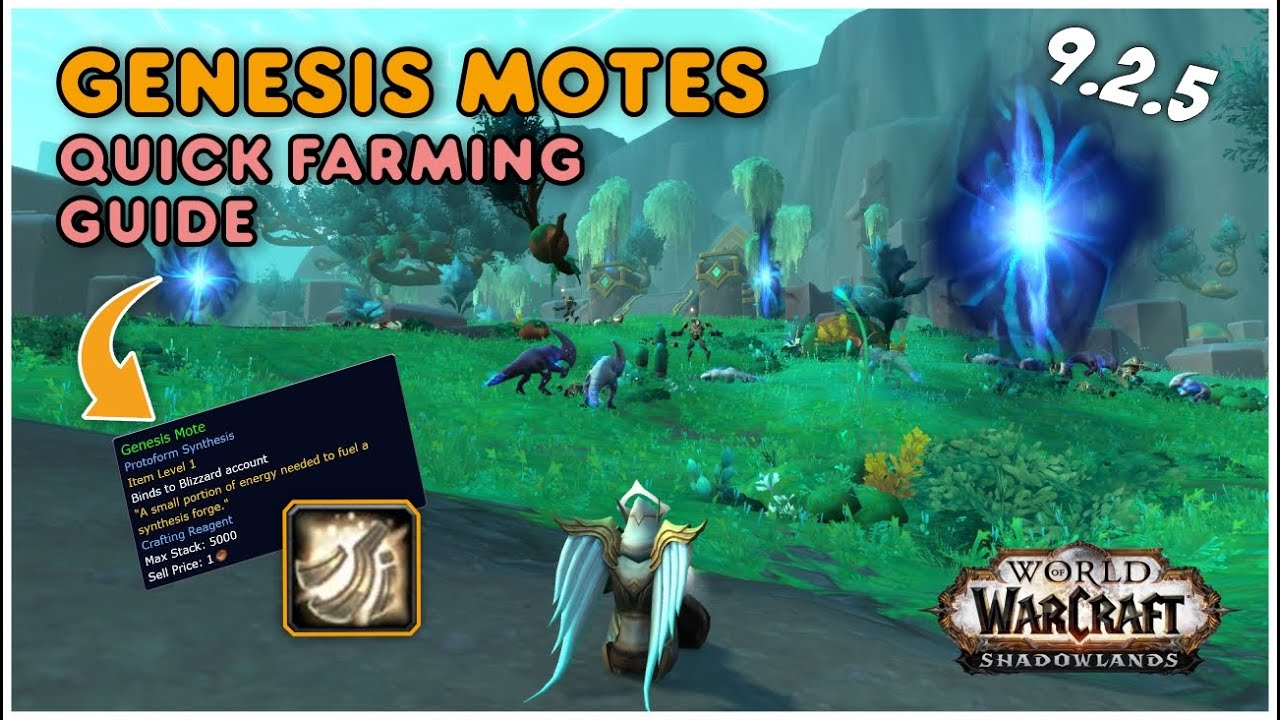 The BEST Way to Farm Genesis Motes Now! 9.2.5 WoW Shadowlands - YouTube