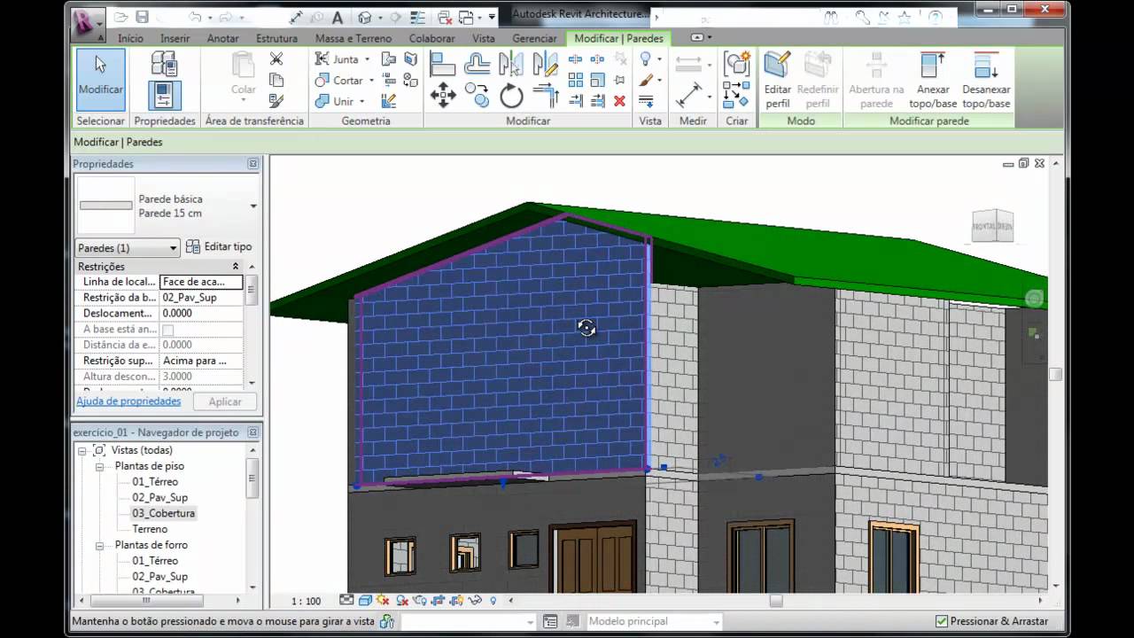 Revit I - 08 - Telhados - YouTube