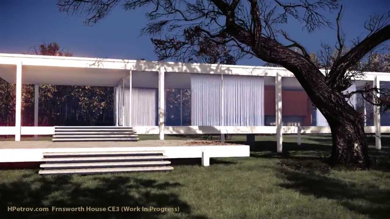 Architectural Visualization in CryEngine 3 (Farnsworth House work in progress) - YouTube