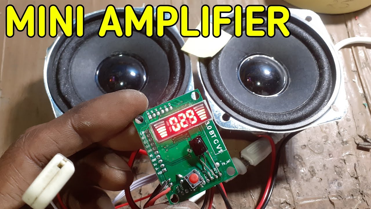 Bluetooth kit Music system || 5v USB Display Card mini Amplifier ...