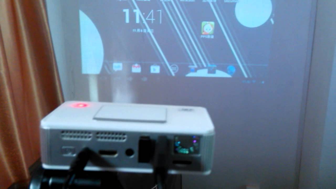 Android wireless display miracast pocket projector - YouTube