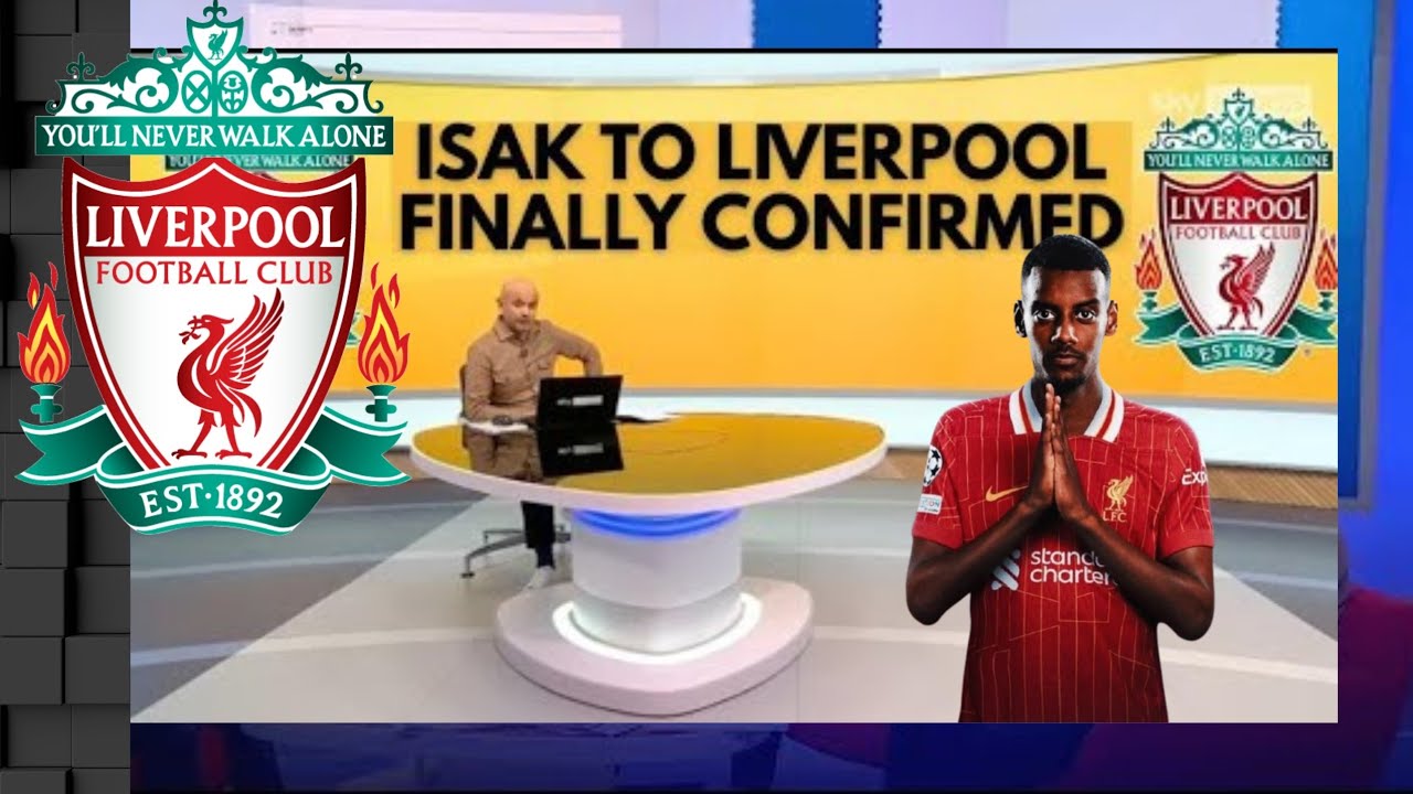 ALEXANDER ISAK UNVEILED AT ANFIELD AS LIVERPOOL FANS ERUPT IN ...