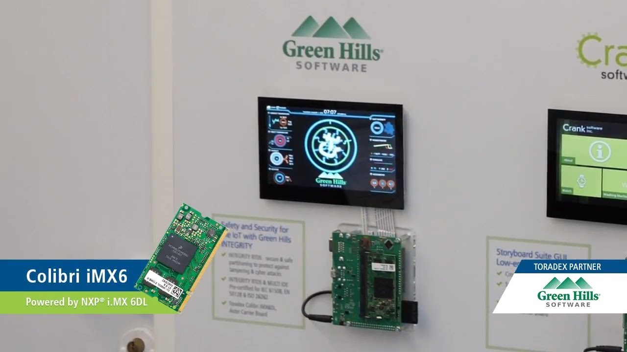 Green Hills Software’s INTEGRITY RTOS on Toradex’s Colibri SoM - YouTube