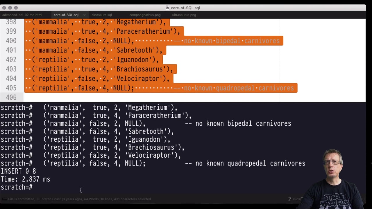 Advanced SQL — Chapter 02 — Video #10 — Syntactic sugar: GROUPING SETS ...