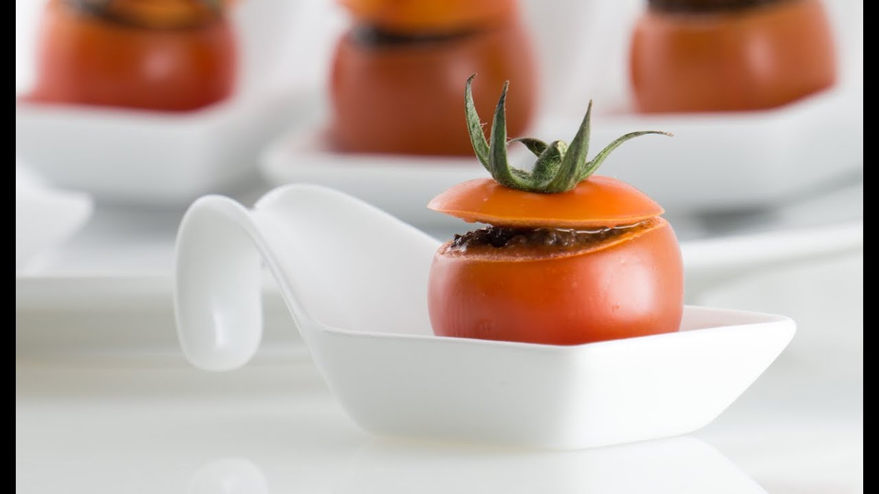 Tomates Cherrys con Tapenade - YouTube