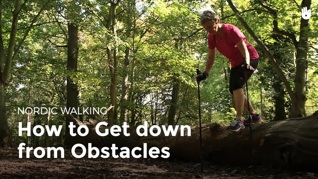 How to Get Down from Obstacles | Nordic Walking - YouTube