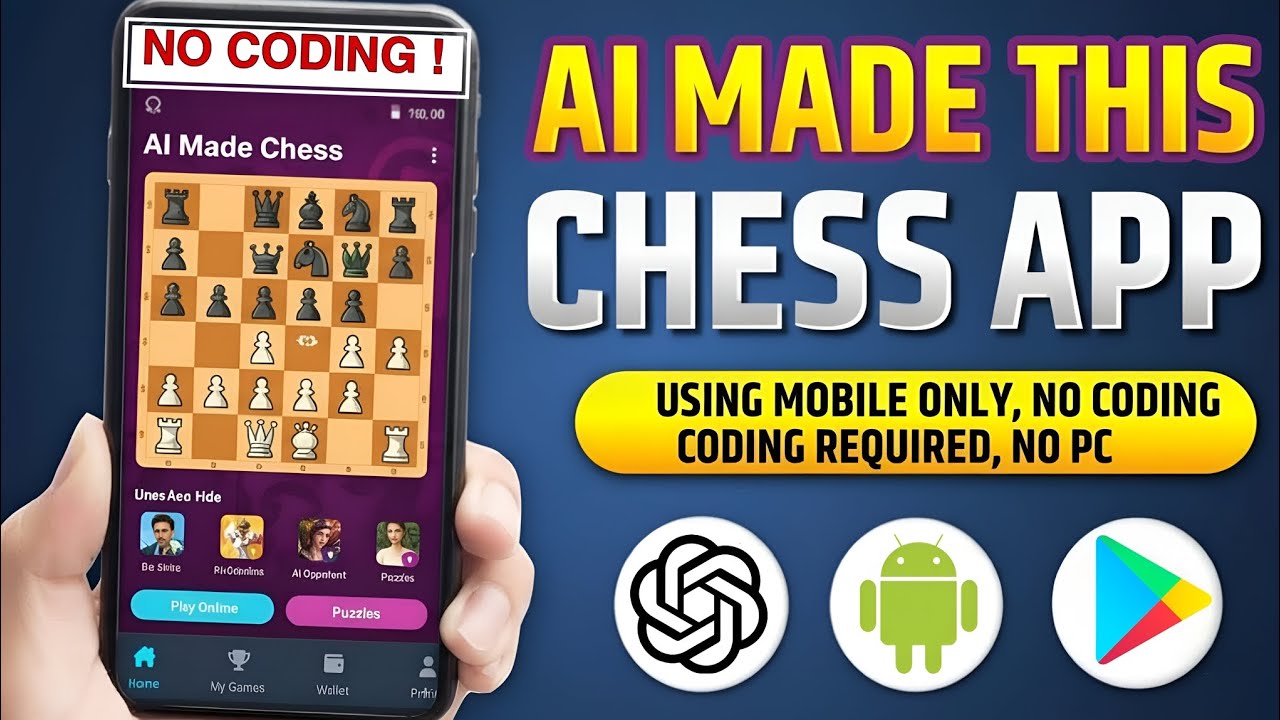 Create Chess Game on Mobile using Ai | Full Game Development Tutorial | AI App Builder 2025 | # ...