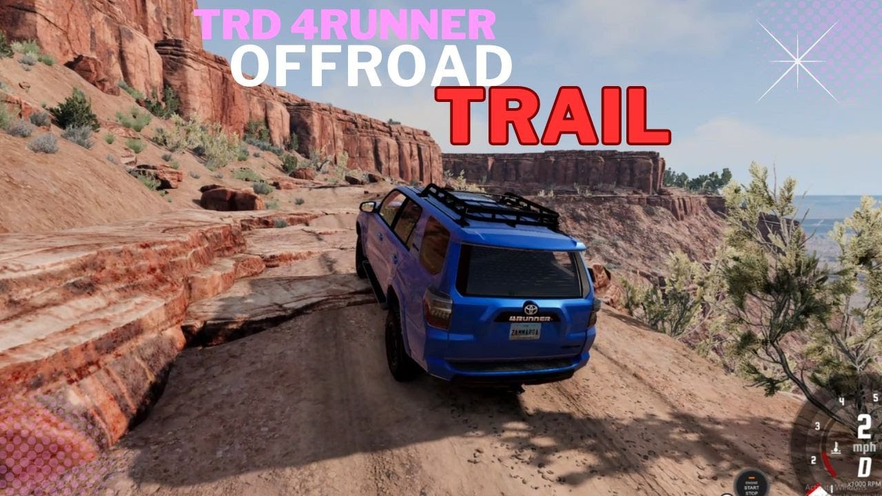 Utah offroad trail TRD 4runner - YouTube