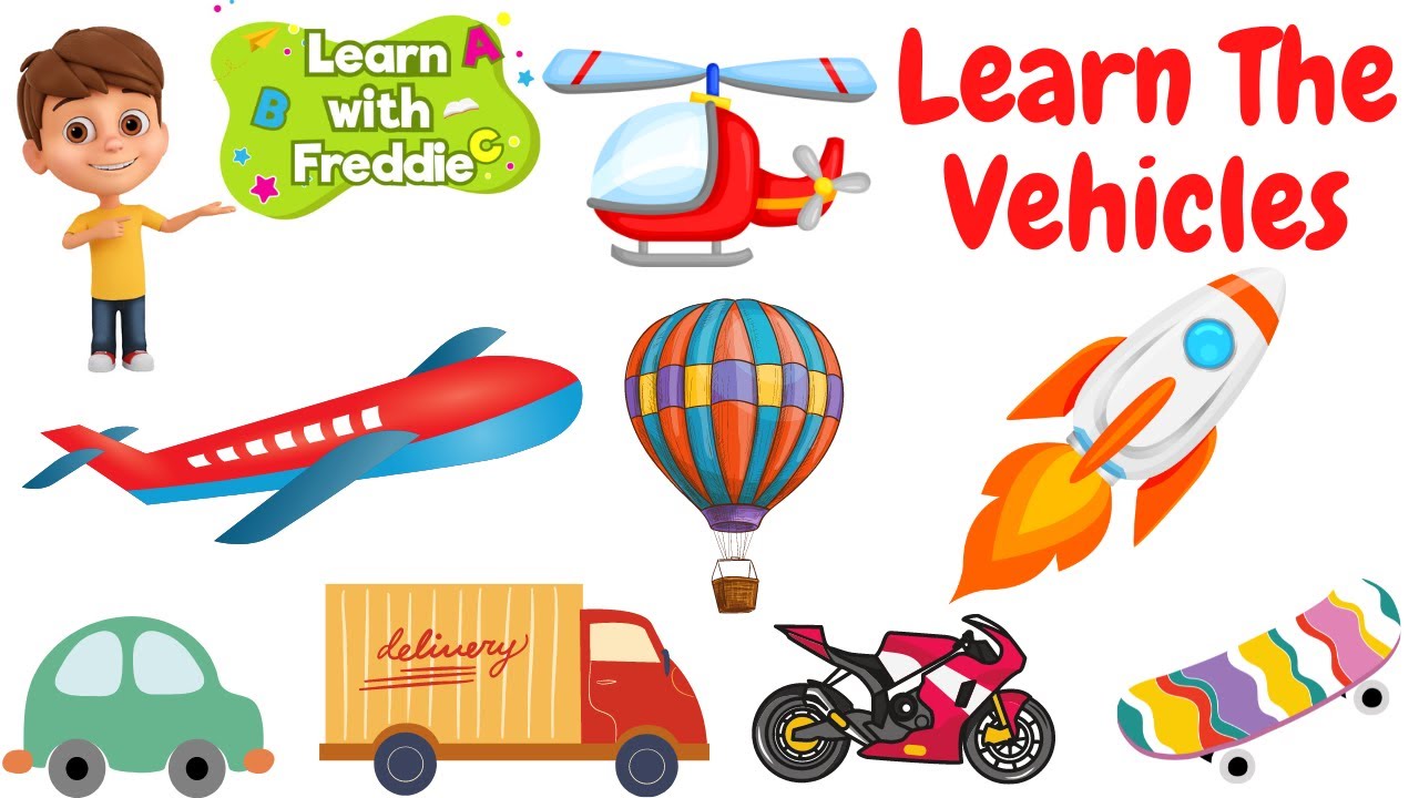 Learn the Vehicles For Kids - Infant and Baby Sensory Video with FUN ...