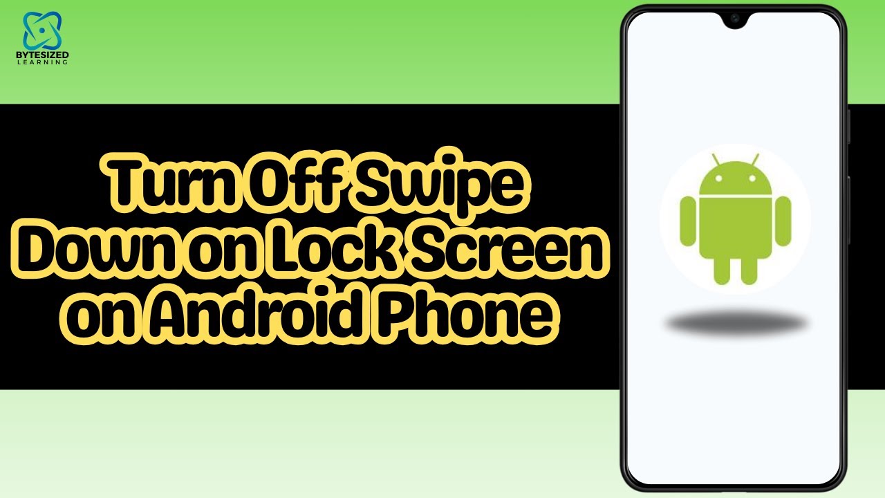 How to Turn Off Swipe Down on Lock Screen on Android Phone - YouTube