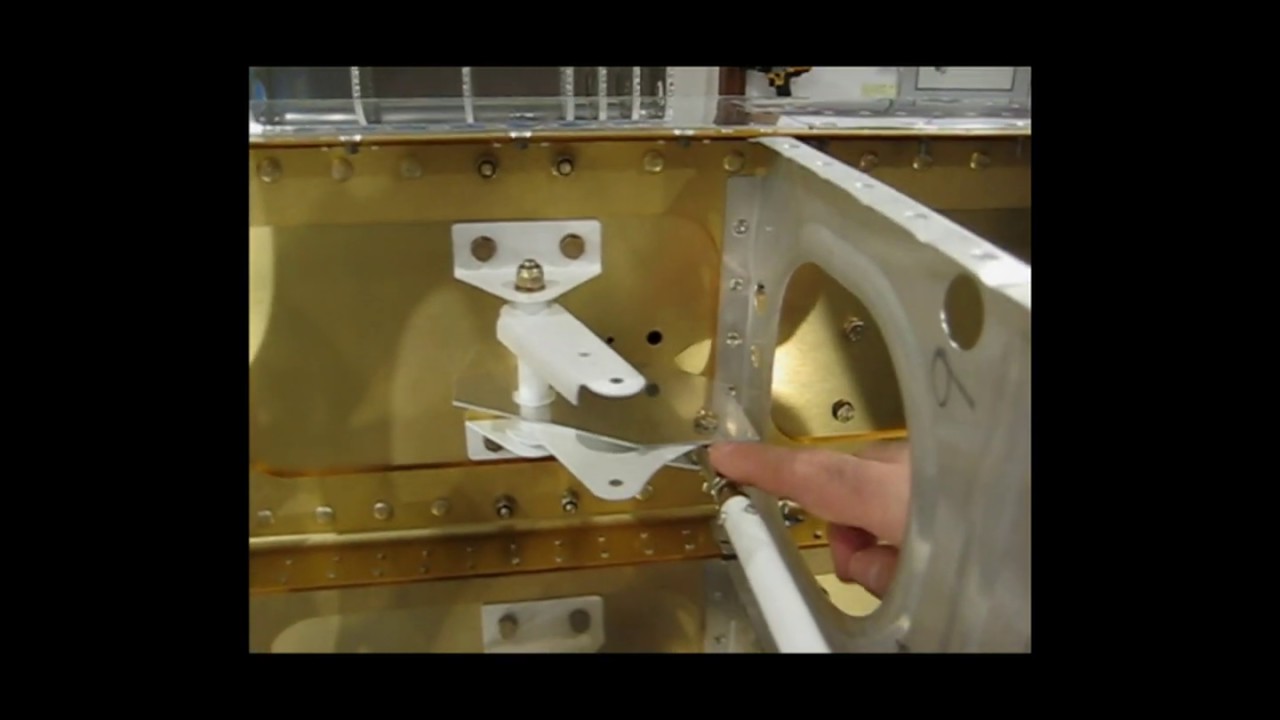 RV 7 HINT Videos WINGS Aileron Push Pull Tubes Setup - YouTube
