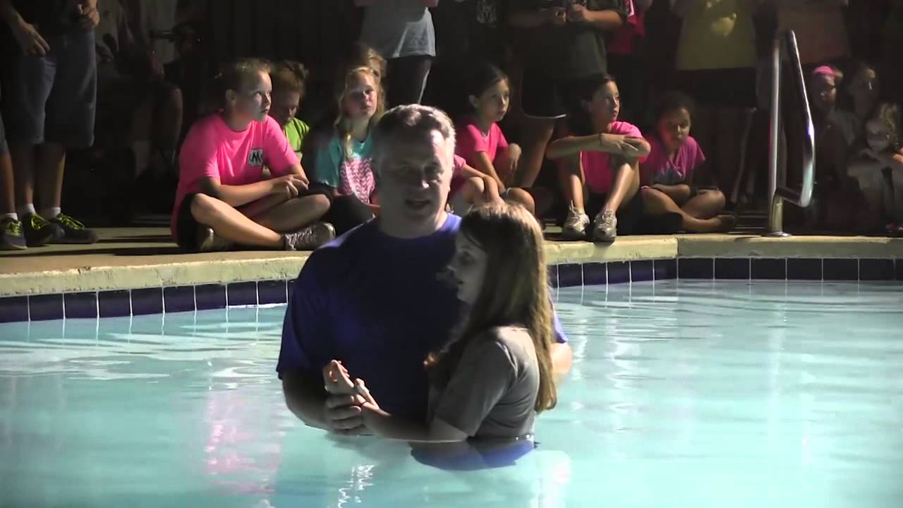 Emory Perry baptism at Maywood Christian Camp - YouTube