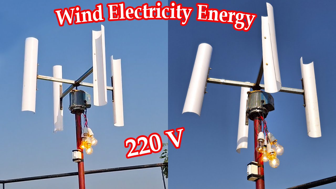 Efficient and Silent Wind Turbine Generate at Home l Science Project ...