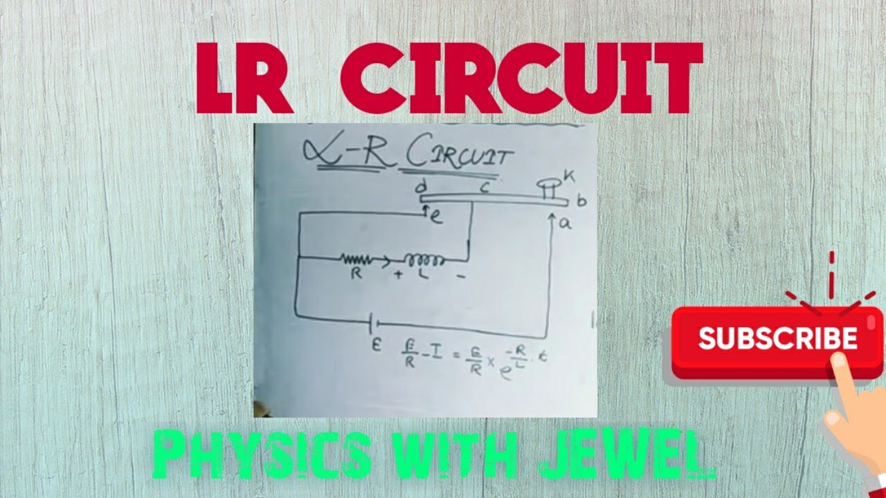 Transient Analysis : Ch 2- LR Circuit, Instantaneous Current, Time ...