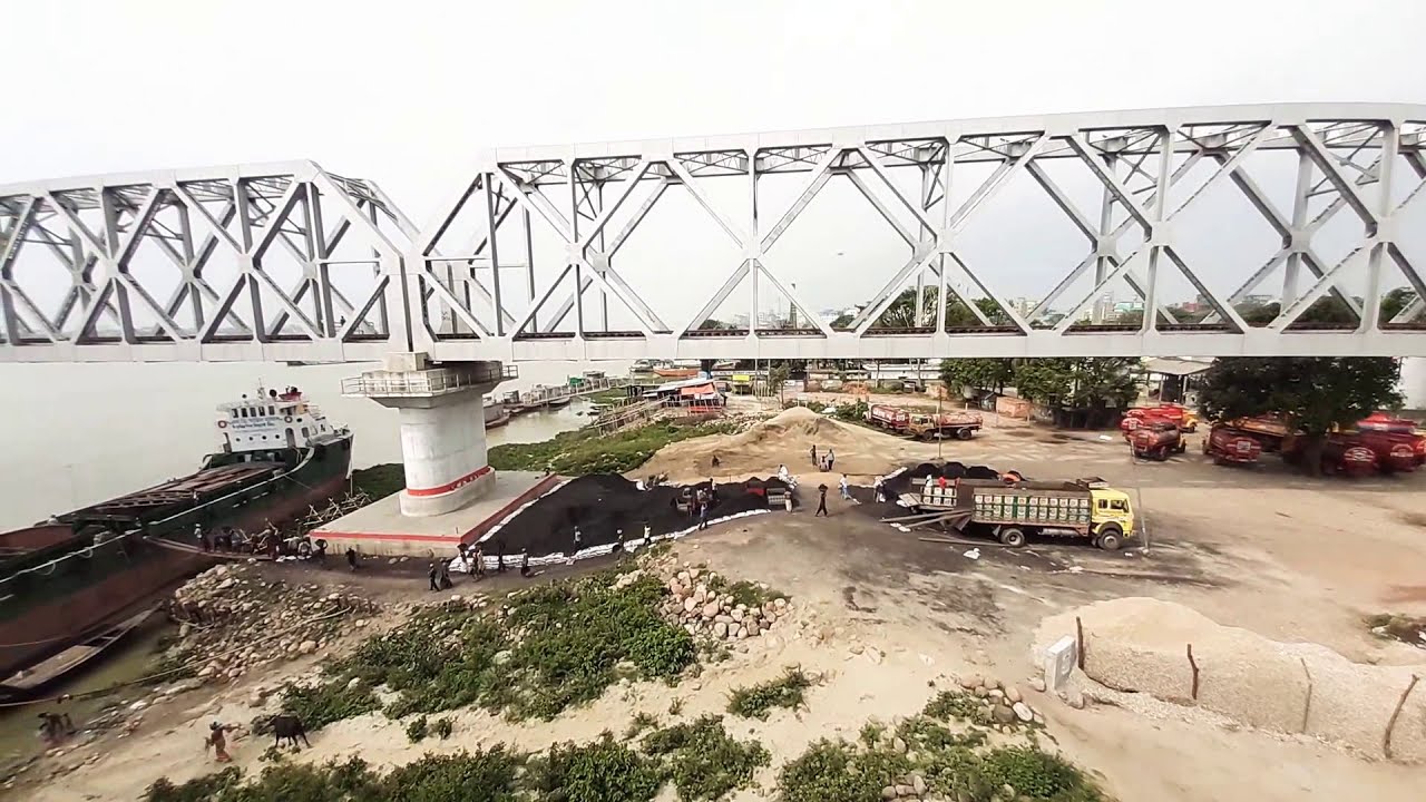 Beautiful Meghna Railway Bridge - YouTube