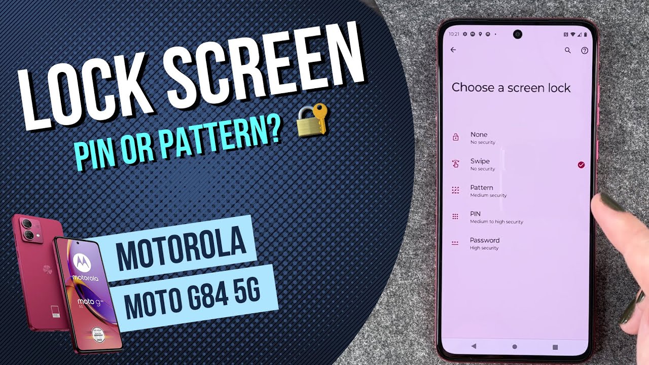 Motorola moto g84 5G - How to set up screen lock • 📱 • 🀡 • ☡ • Tutorial ...