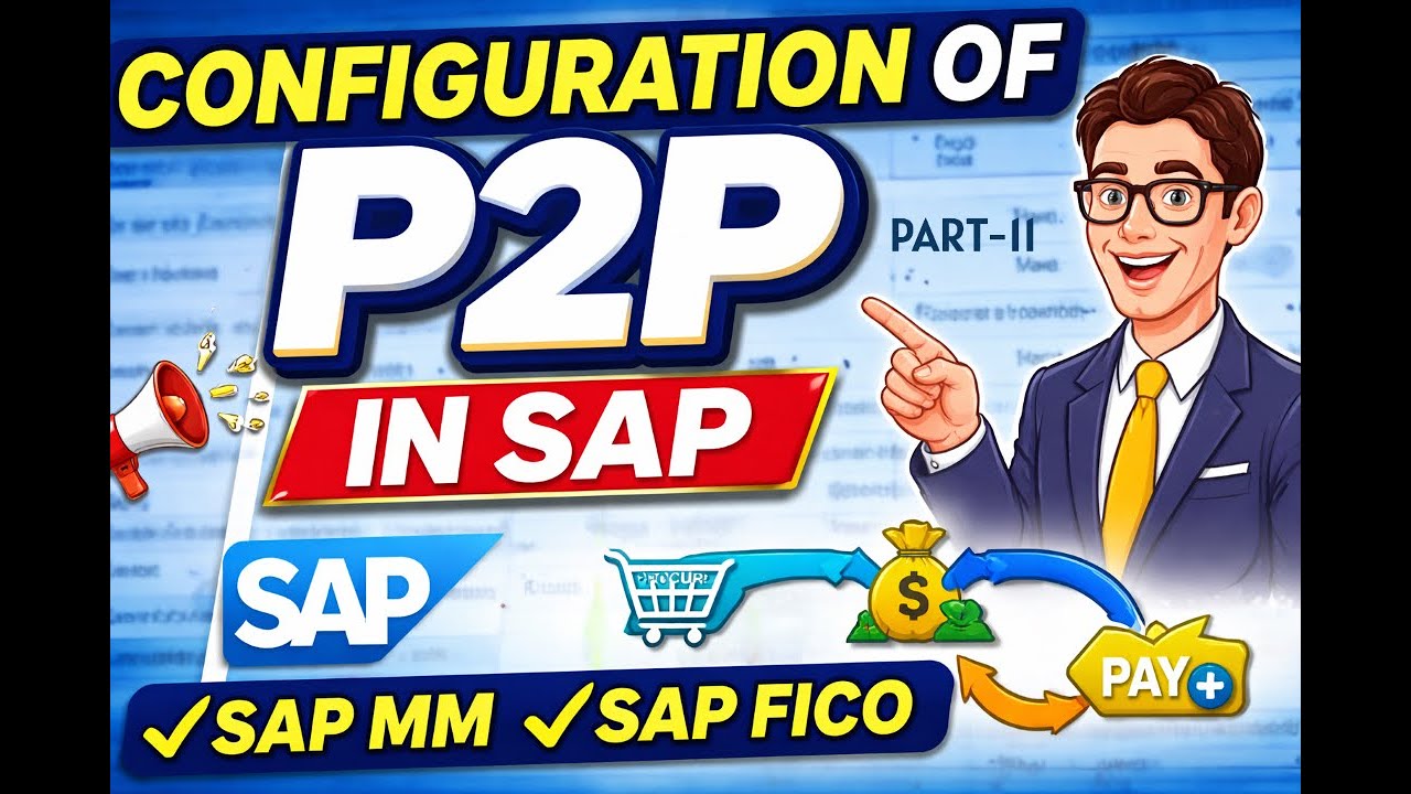 PART-2.Configuration of P2P process in SAP!! P2P Process in SAP (ECC ...