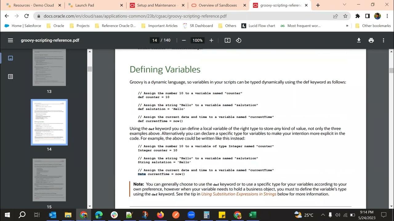 01 - Defining Variables and Data Type Conversions | Oracle Fusion Cloud Groovy - YouTube