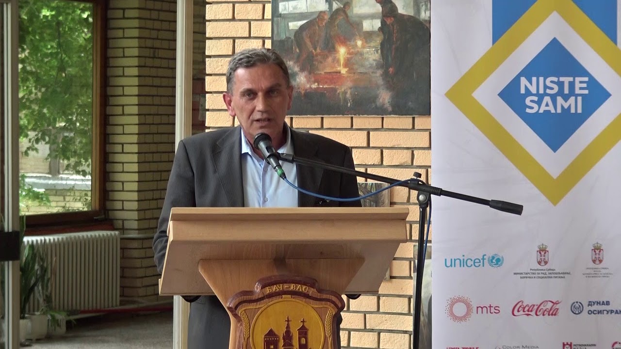 Tribina “Niste sami” u Baču, Borislav Antonić Predsednik opstine Bac ...