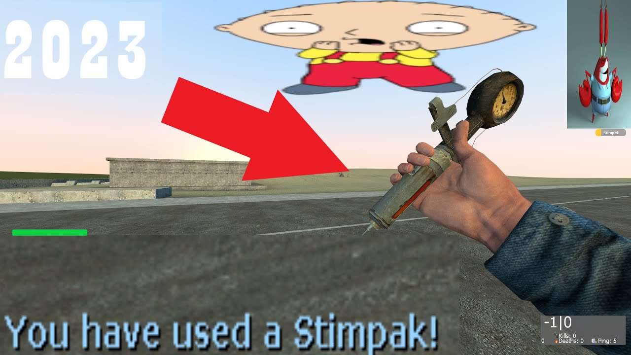 New GMod Stimpak System Animations preview - YouTube