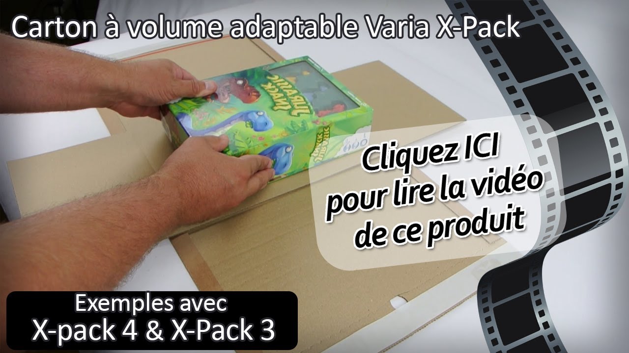 Carton à volume adaptable Varia X-Pack par Enveloppebulle - YouTube