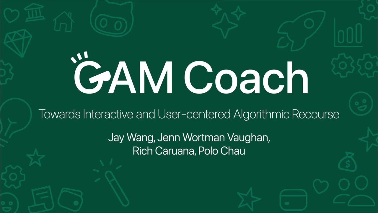 Demo Video for "GAM Coach: Towards Interactive and User-centered Algorithmic Recourse" - YouTube