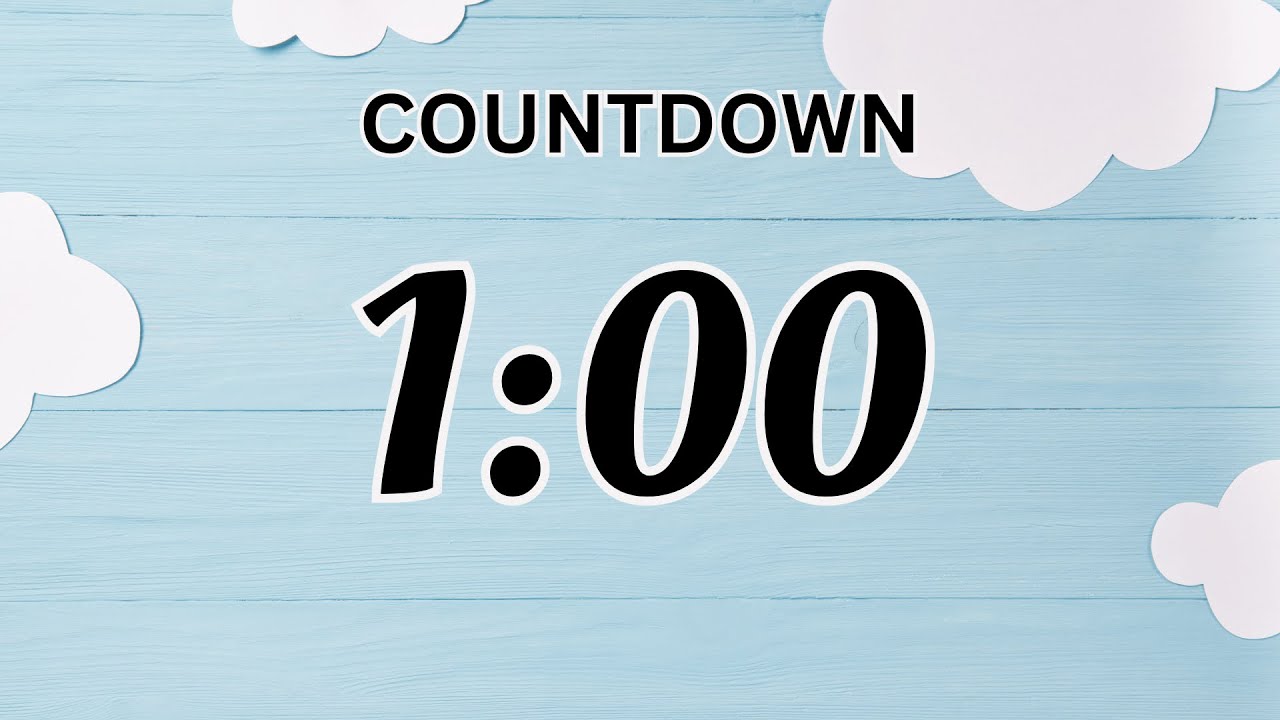1 Minutes Countdown Timer - YouTube