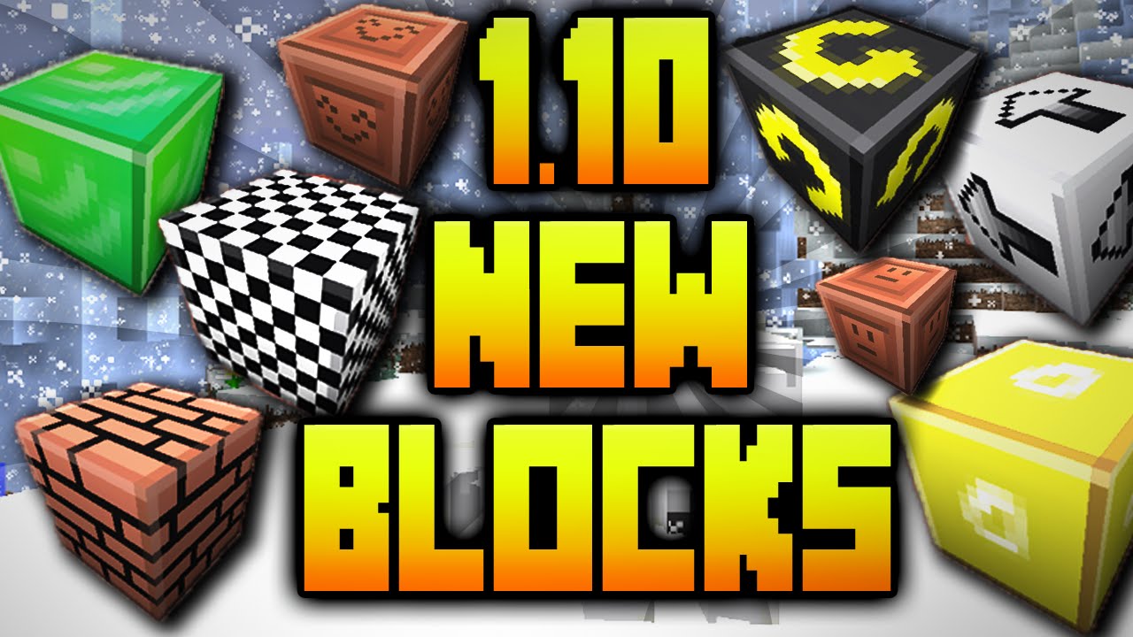 NEW BLOCKS! - Minecraft 1.10 PARKOUR PUZZLE MAP - YouTube