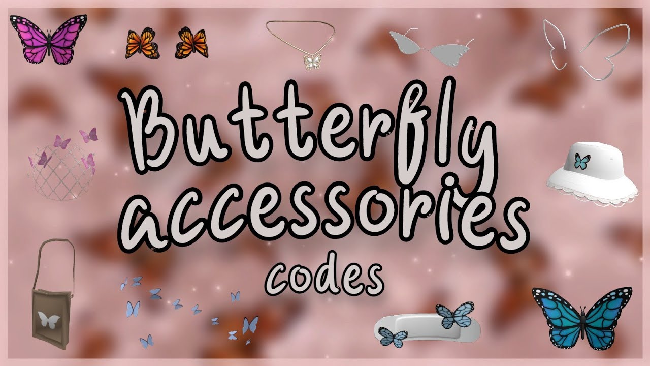 Aesthetic Butterfly accessories🦋 with codes (glasses,necklaces,bags ...