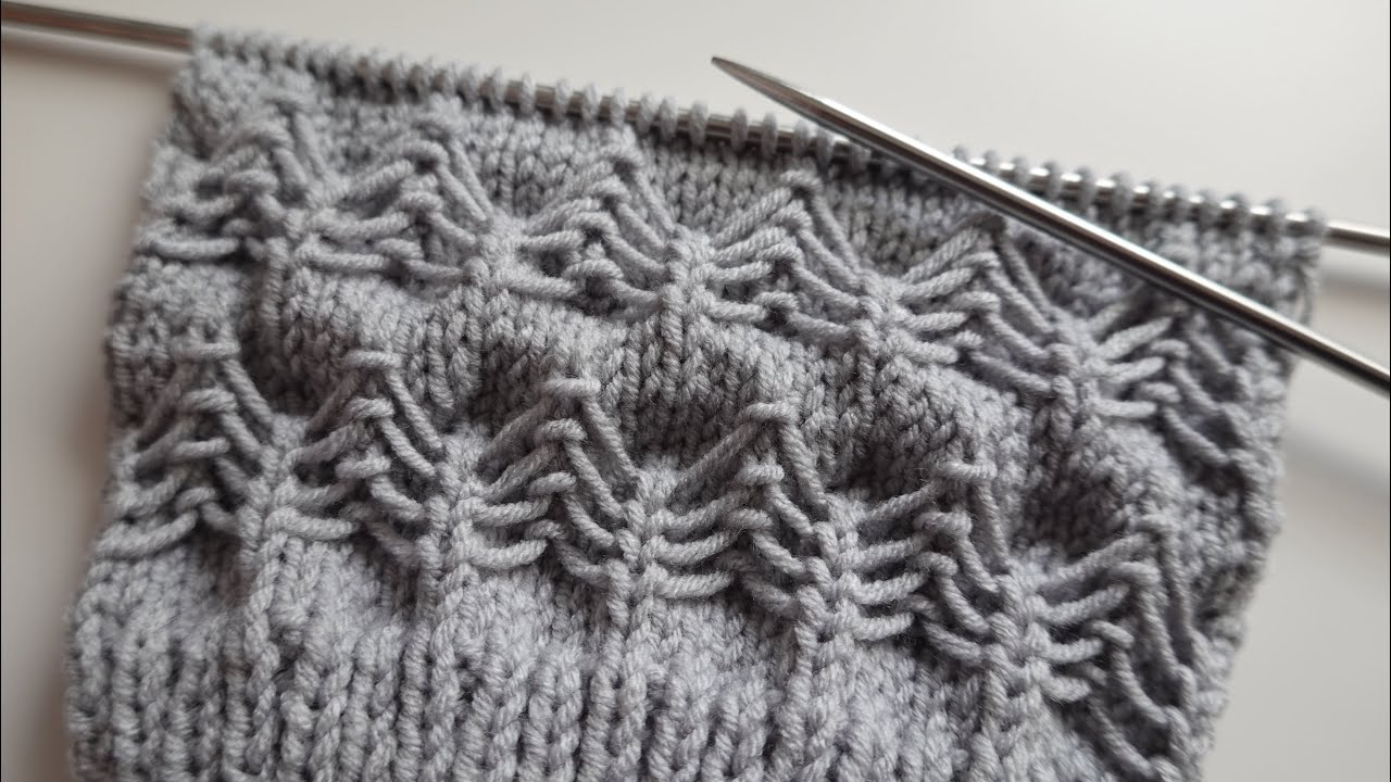 Beautiful knitting pattern #34 - YouTube