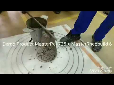 Aplikasi MasterPel 725 + MasterRheoubuild 6 - YouTube