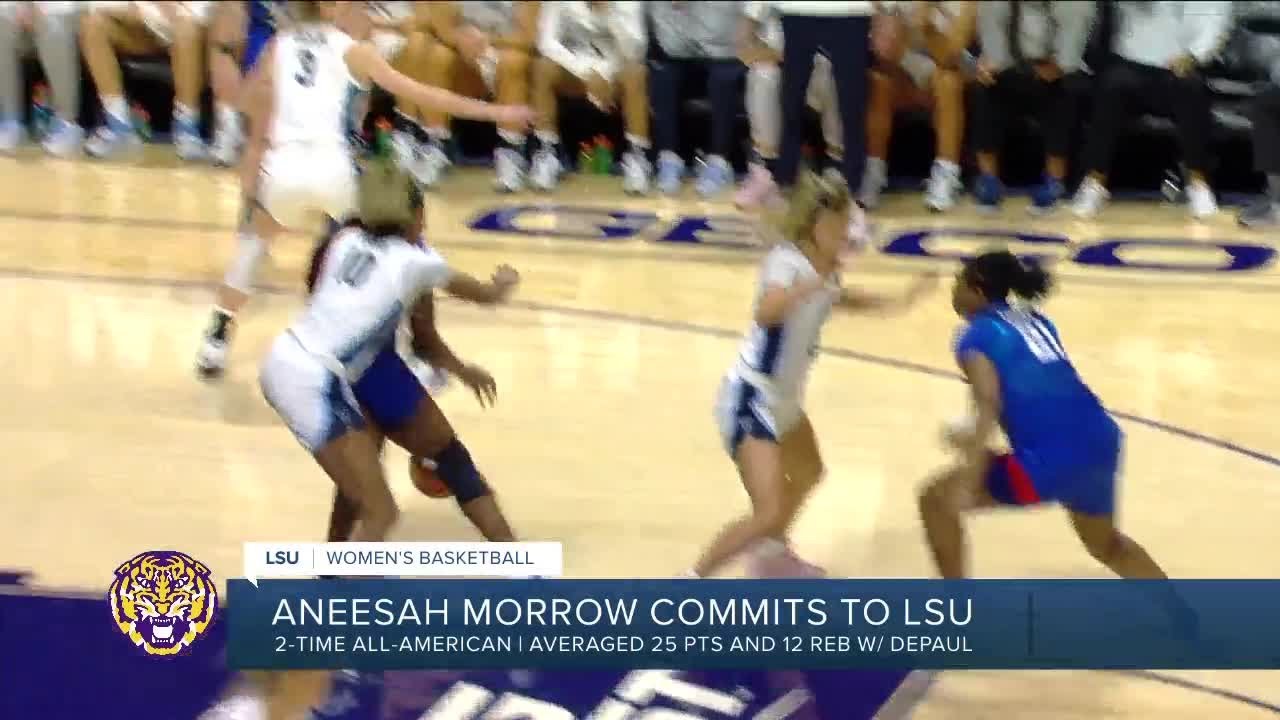 Aneesah Morrow Commits to LSU Women's Basketball - YouTube