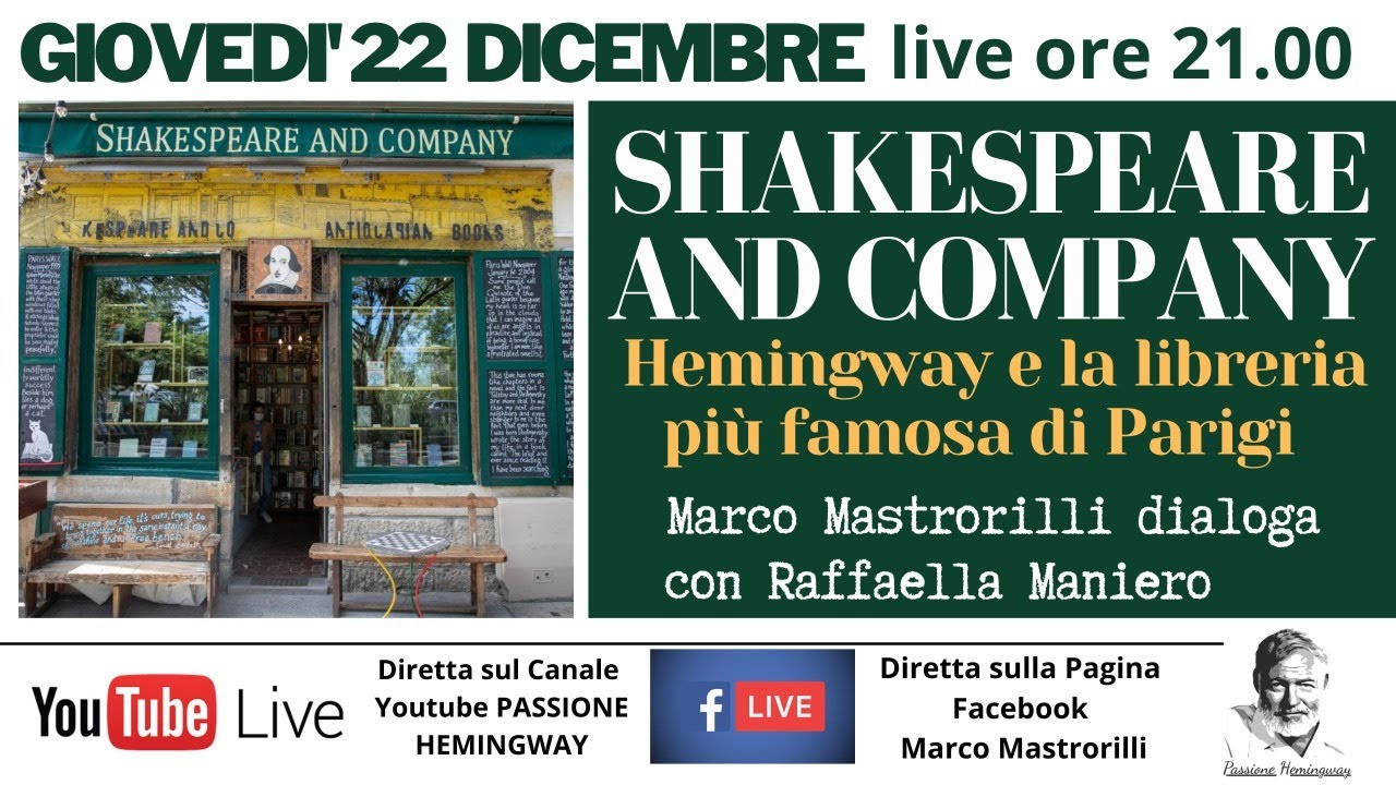 "Shakespeare and company" Hemingway e la libreria di Parigi Marco ...