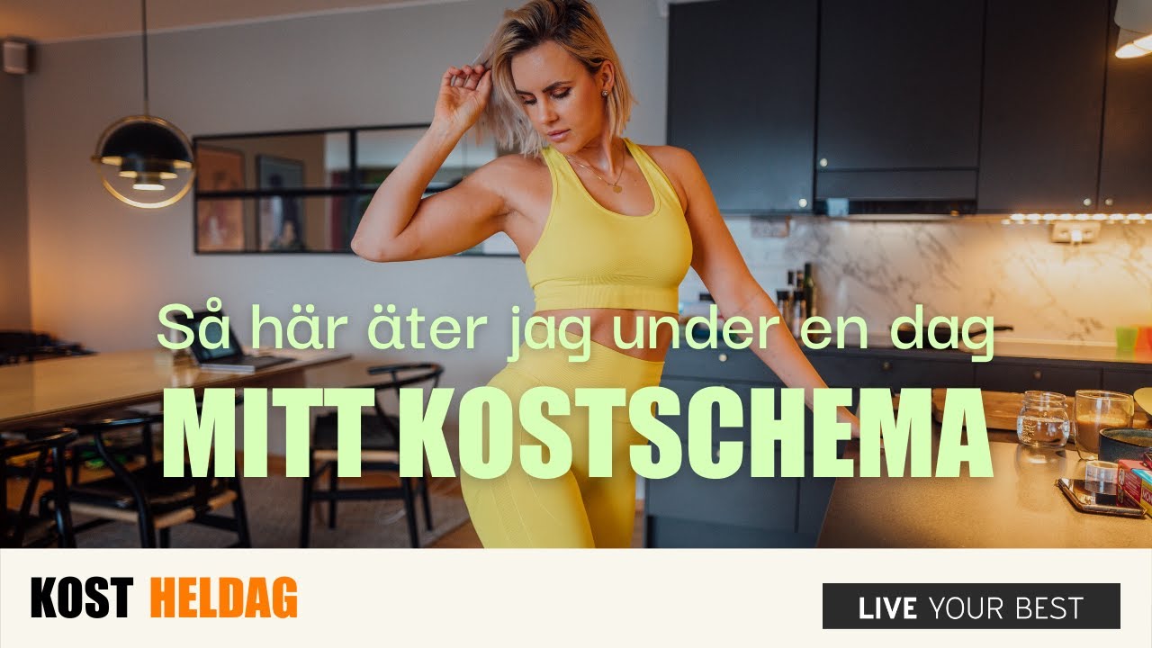 What I eat in a day - Kostschema för en hel dag - YouTube