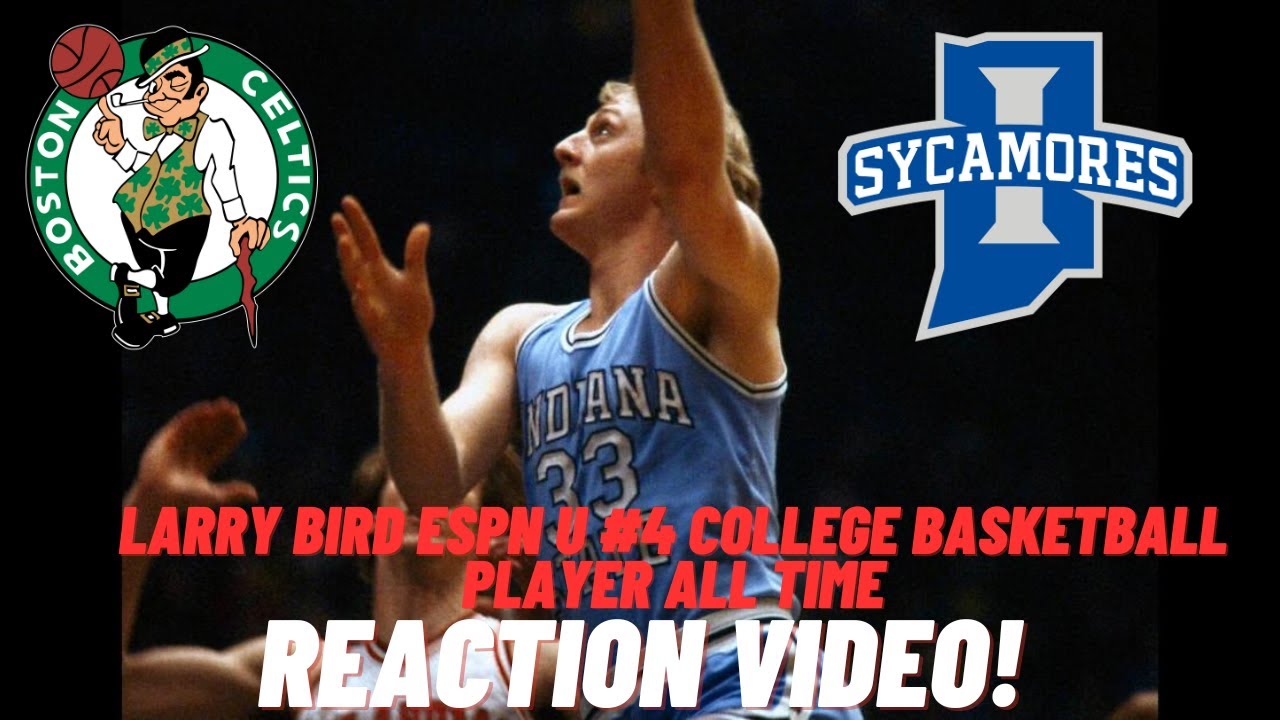 Larry Bird ESPN U #4 College Basketball Player All Time | REACTION ...