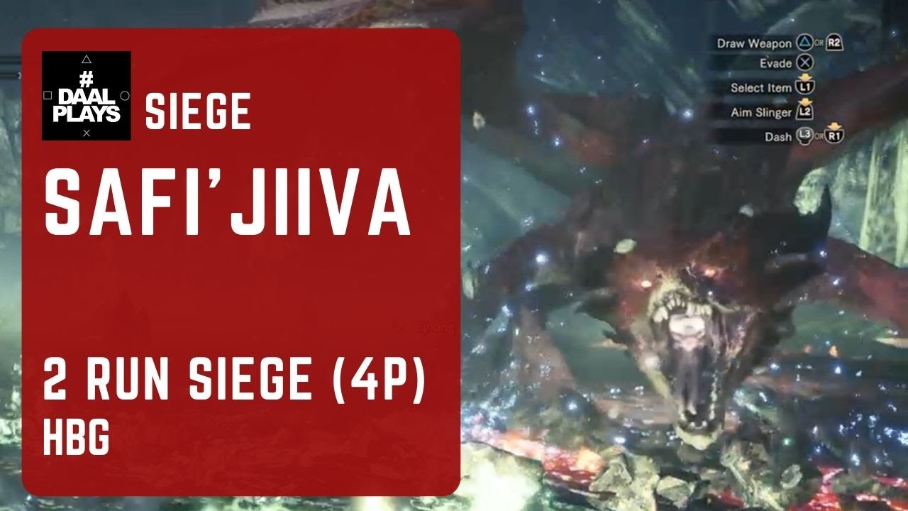 #DaalPlays MHW: Iceborne - Safi'jiiva Run (HBG with Ejhong, Hadephobia ...